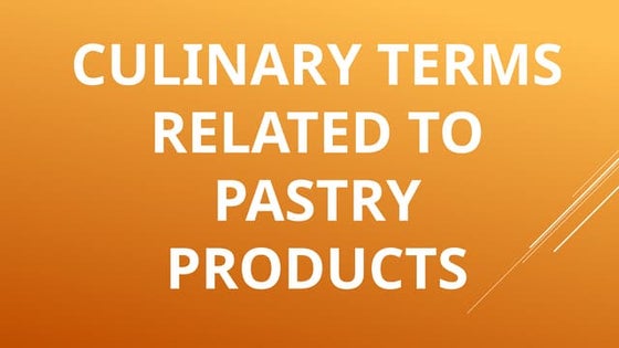 Baking terms | PPTX | Chemistry | Science