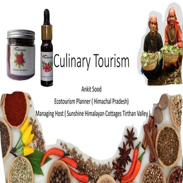 Culinary tourism in Tirthan Valley | PPTX