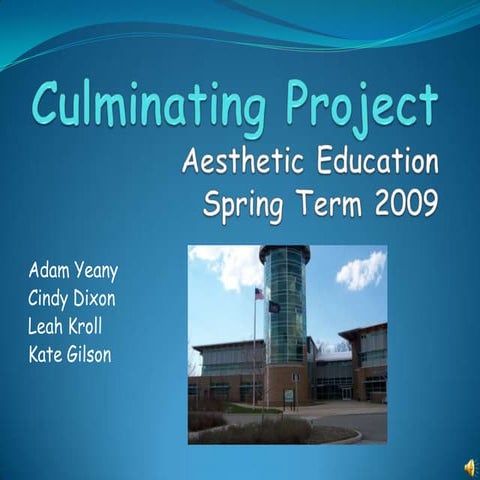 Culminating Project | PPSX | Arts and Crafts | Hobbies & Interests