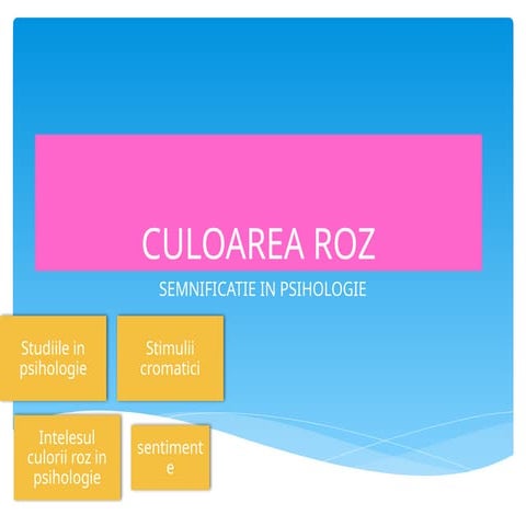 CULOAREA ROZ.pptx LICEUDESIGN SI ARHITECTURA | PPT