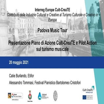 CultCreaTe - Turismo cinematografico | Farah Polato e Giulia Lavarone | PDF
