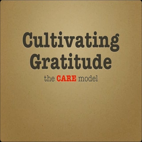 Cultivating Gratitude | PDF