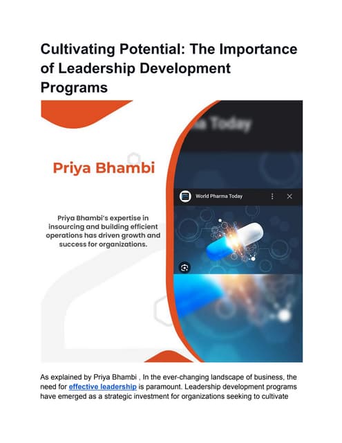 Leadership Skills Development Training.pptx | Business Administration ...