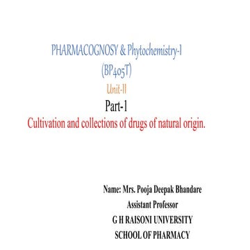 Cultivation and collections of drugs of natural origin..pptx