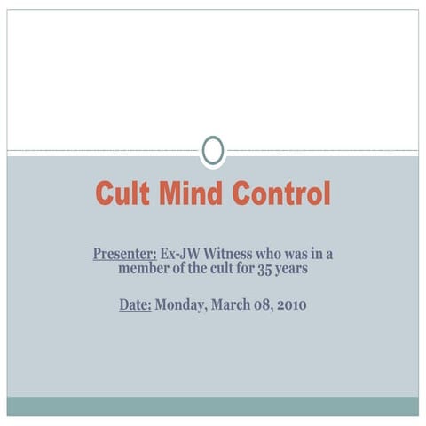 10 Things to Know About the Psychology of CultsBoth terrifying a.docx