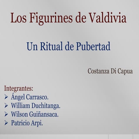 Cultura de valdivia | PPTX | Pregnancy | Reproductive Health