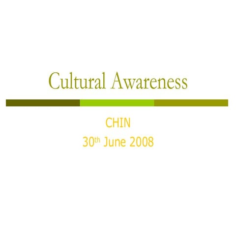 Cultural Awareness.30.06.08