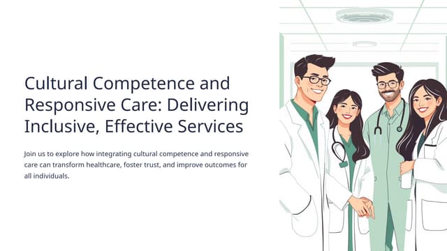 Cultural Competence in Health and Social care.pptx | Medical Health