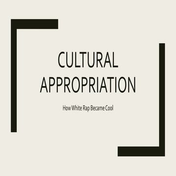 Cultural appropriation | PPTX