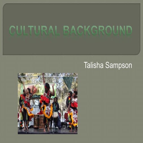 Cultural background | PPT