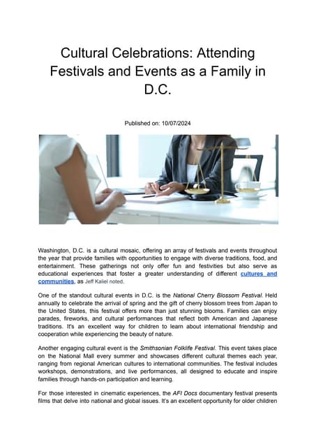 Family-Friendly Festivals and Activities for Every Age | PPT
