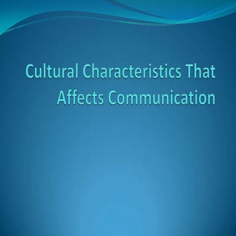 Communicating across culture | PPT