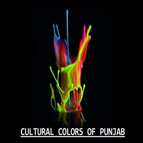 Cultural colors of punjab | PPTX