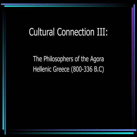 Cultural Connection III | PPT
