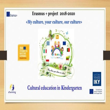 Cultural education in kindergarten | PPTX