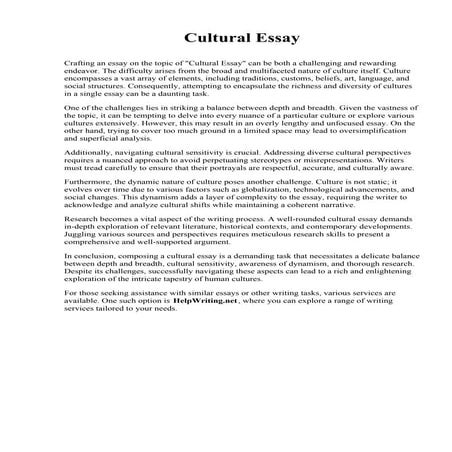 Cultural Essay.pdf