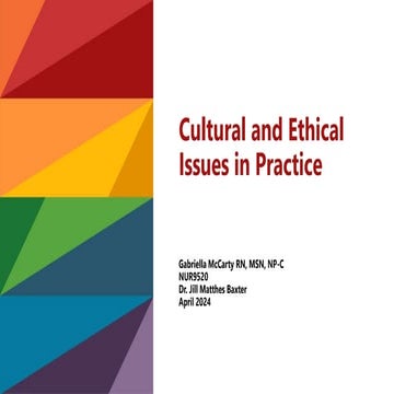 Cultural Ethical Power Point DNP program | PPT