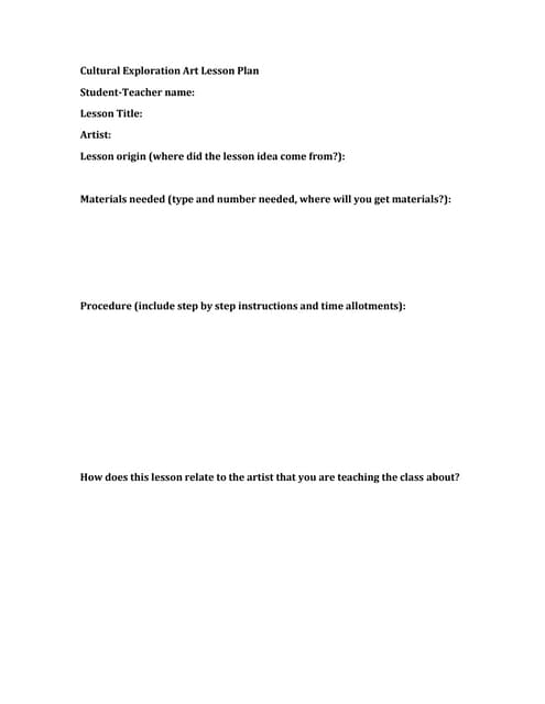 African music Lesson Plan | PPTX