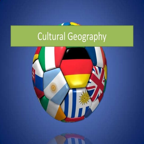AP Human Geography: Unit 3 - Cultural Geography: Part 1 Sample | PPTX