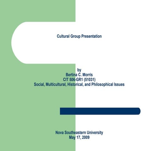 Cultural Group Presentation | PPT