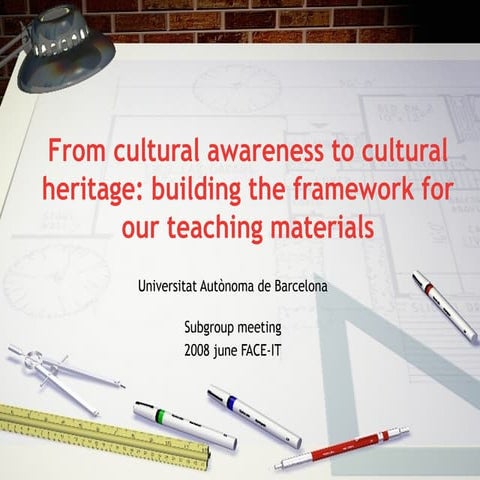 From cultural awareness to cultural heritage | PPT