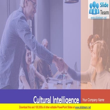 Cultural Intelligence PowerPoint Presentation Slides | PDF