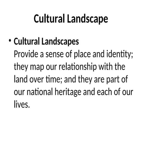 Cultural Landscape aaaaaApproach (2).ppt