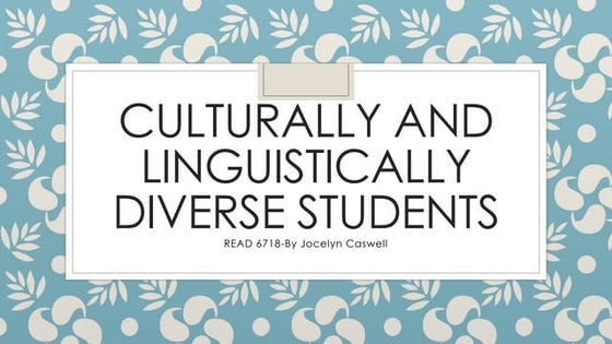 Cultural and linguistic diversity | PPT