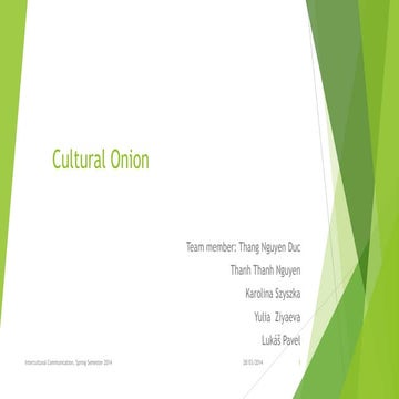 Cultural onion | PPTX