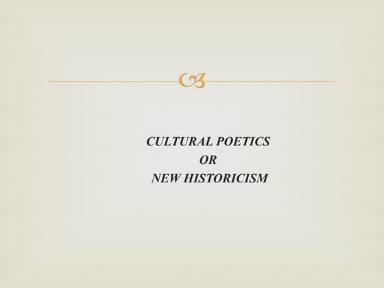 New Historicism | PDF | Books and Literature