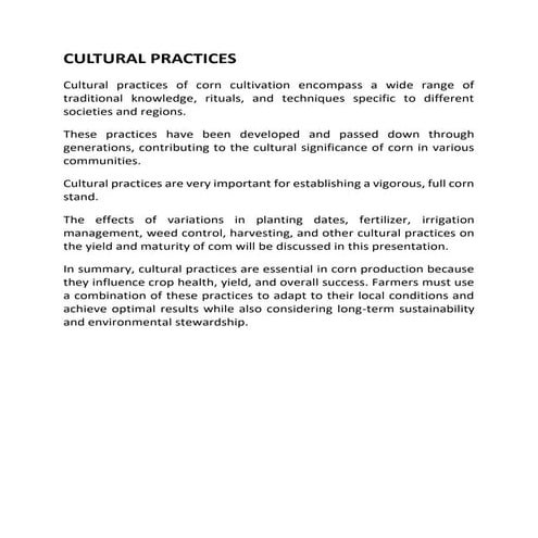CULTURAL PRACTICES - CORN.docx