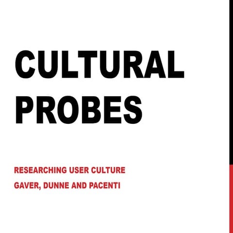Cultural probes dk | PPT