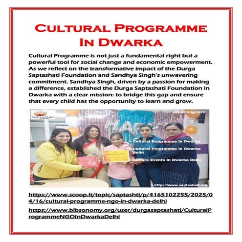 Cultural Programme In Dwarka Cultural Programme In Dwarka.pdf
