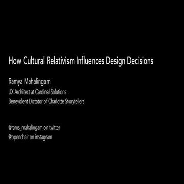 The Influence of Cultural Relativism | PPT