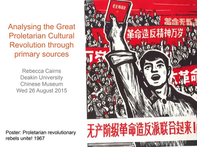 The cultural revolution ppt | PPTX