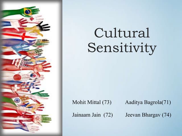 Cultural Sensitivity | PPT