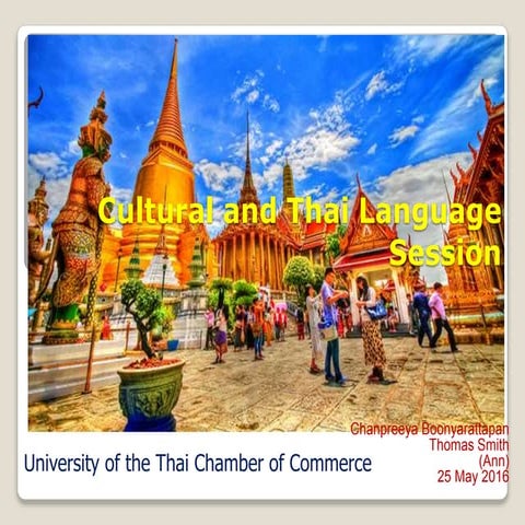 Culture in Thailand | PPT