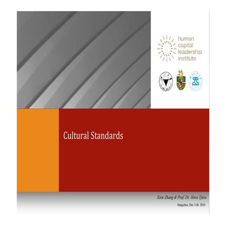 Cultural standards ver3.0 | PDF