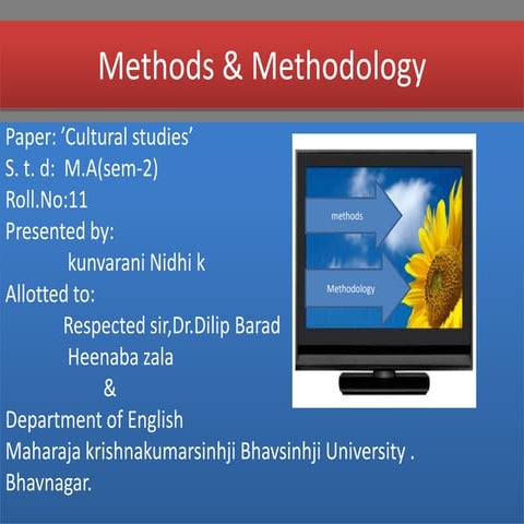 Cultural studies | PPTX