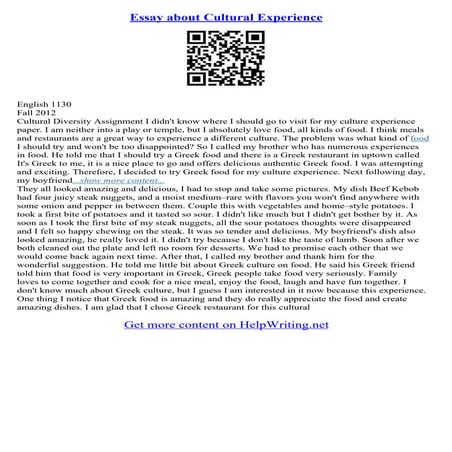 Cultural Studies Essay | PDF