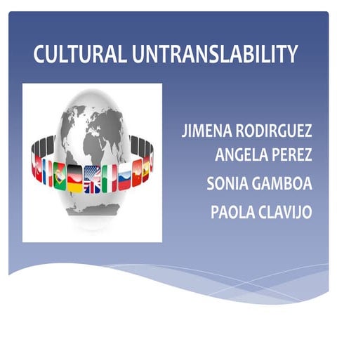 Cultural untranslability | PPT