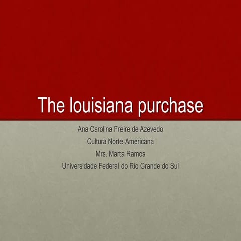 The Louisiana Purchase | PPT
