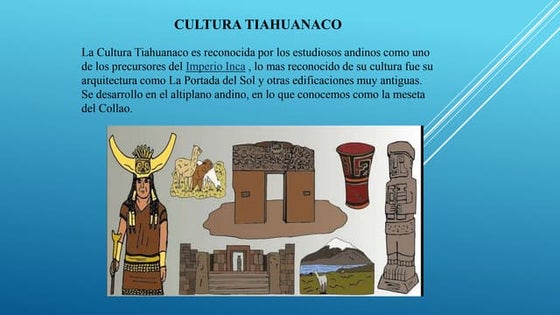 7 la cultura tiahuanaco triptico | PPT