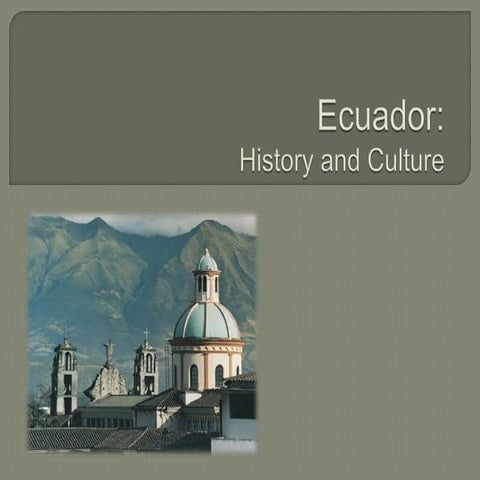 Culture of Ecuador | PPT