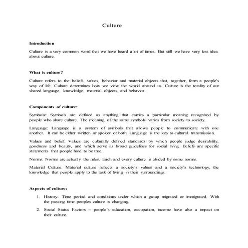 CULTURE AND IDENTITY.pptx A concept of Sociology | PPTX
