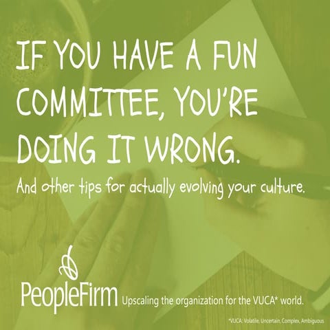 Culture... if you have a fun committee you're doing it wrong. | PDF ...