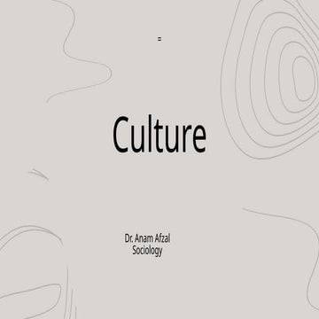 Culture Chapter Three Sociology presentation | PPT