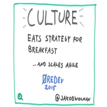 CULTURE EATS STRATEGY FOR BREAKFAST - AND SCALES AGILE | PPTX