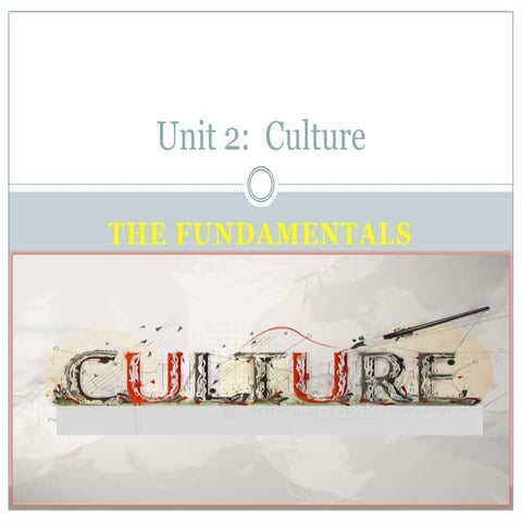 Culture the fundamentals | PPTX
