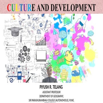 Culture and Development Rural Development.pptx | Environment | Science